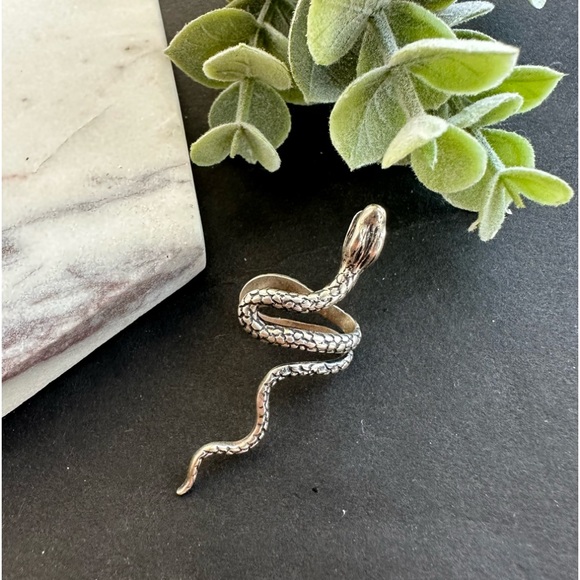 Jewelry | Solid Sterling Silver Snake Ear Cuff | Poshmark